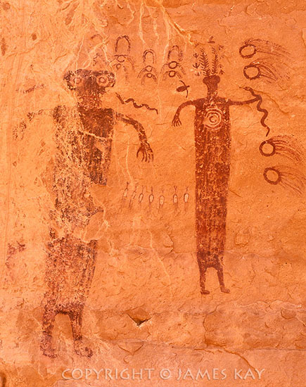 Barrier Canyon-Style Pictographs, Emery County, Utah | James Kay ...